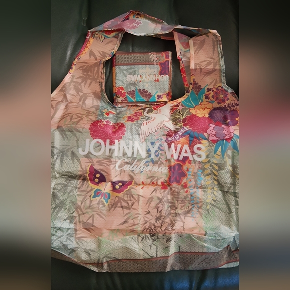 Johnny Was | Bags | Johnny Was Boho Floral Print Reusable Foldable ...